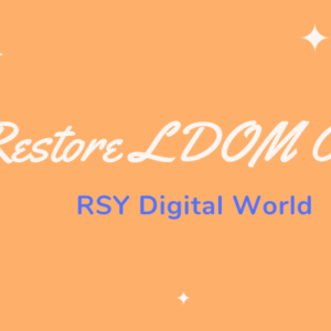 How to migrate ldom from one server to another RSY Digital World